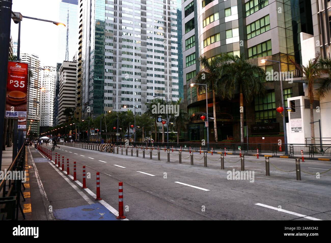 Pasig City, Philippines - January 11, 2020: Emerald Avenue at the ...