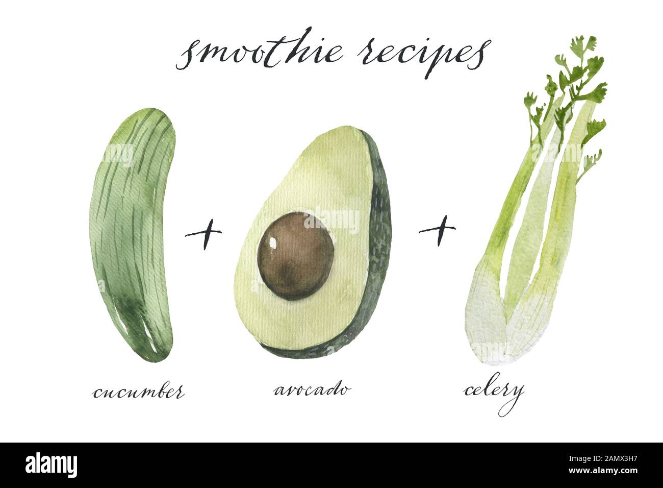 Green vegetables design set 1 Stock Photo - Alamy