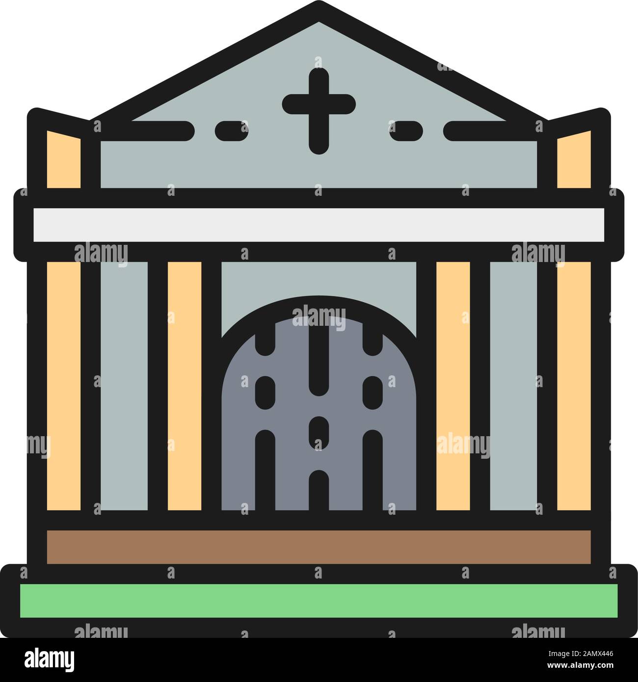 Old stone tomb crypt Stock Vector Images - Alamy