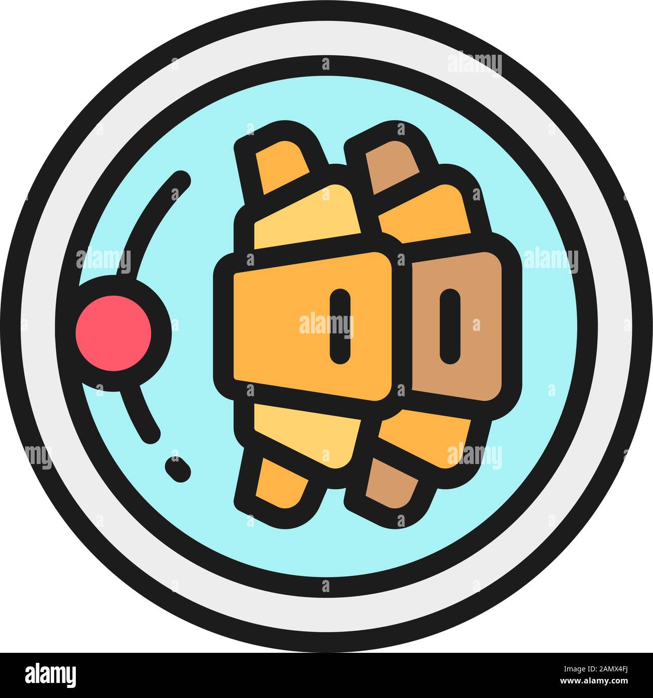 Crescent line icon on Cut Out Stock Images & Pictures - Alamy