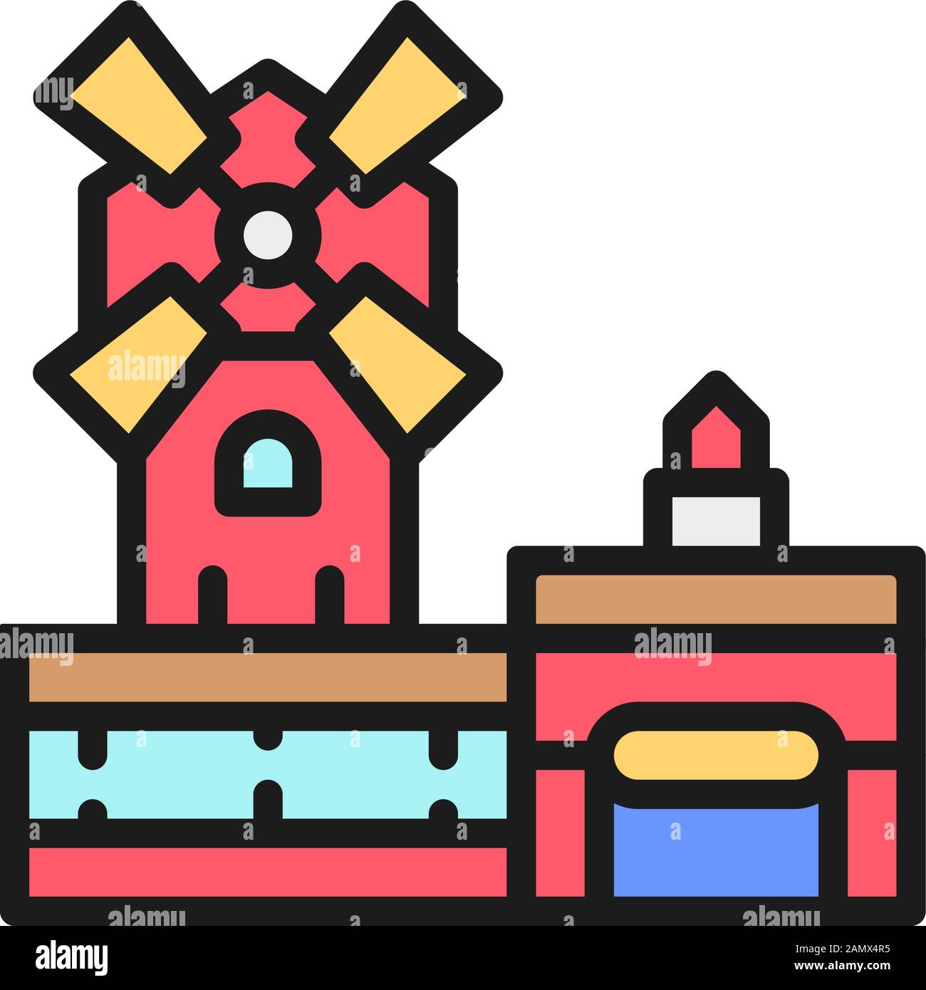 Moulin rouge nightclub Stock Vector Images - Alamy