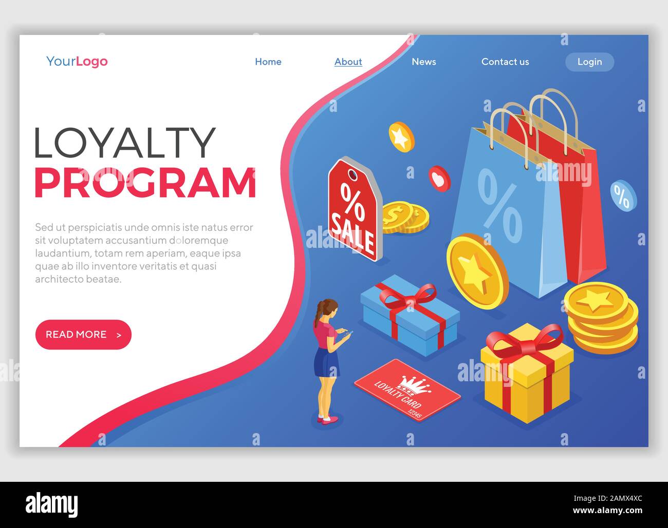 Customer Loyalty Programs Banner Stock Vector Image & Art - Alamy