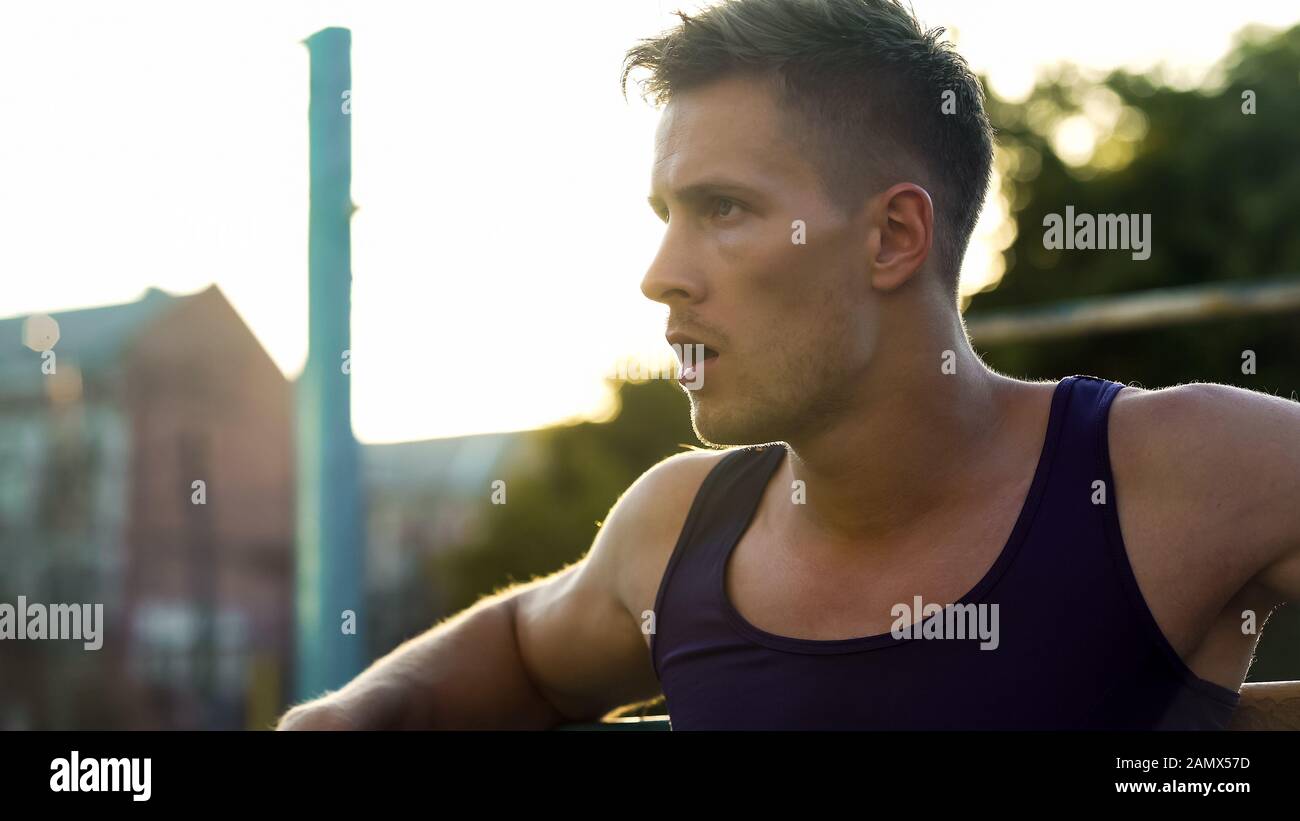 Relax after hard workout hi-res stock photography and images - Alamy