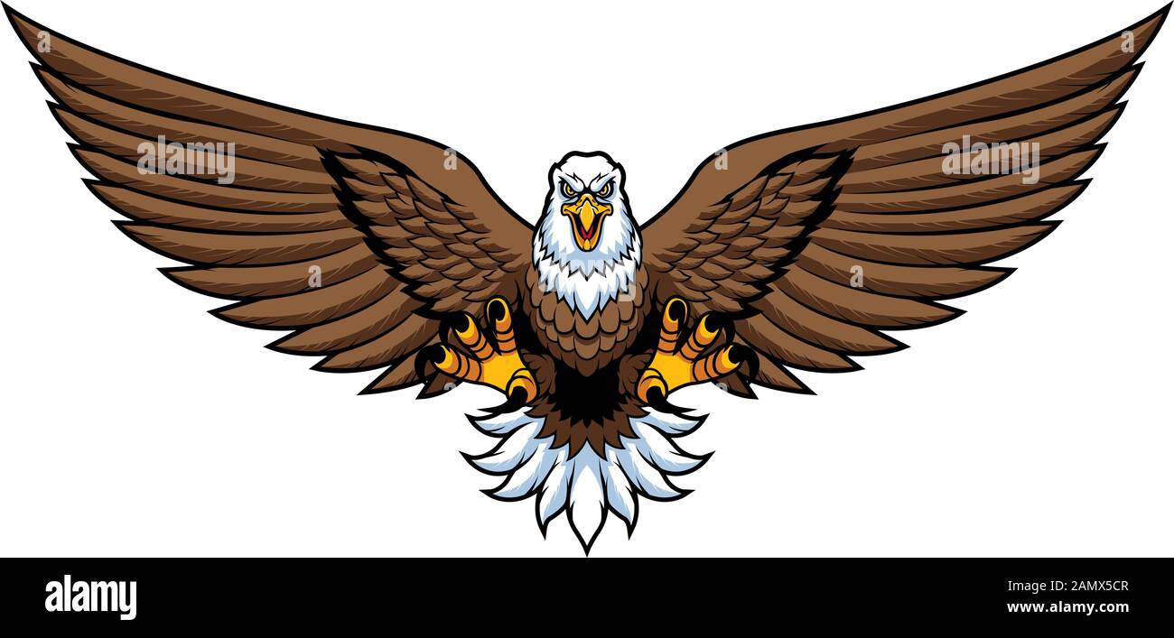 Cartoon Eagle Attacking