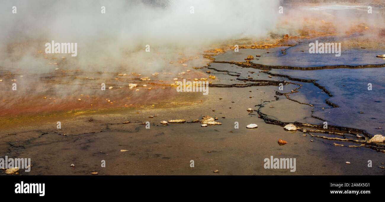 Geyser top view hi-res stock photography and images - Alamy