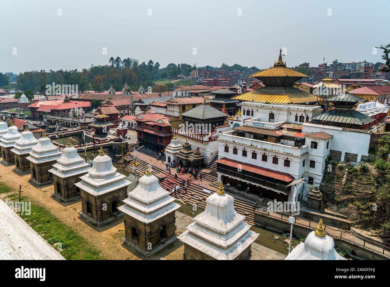 Pashupati Nath Temple at Pashupatinath complex, Kathmandu, Nepal Stock ...