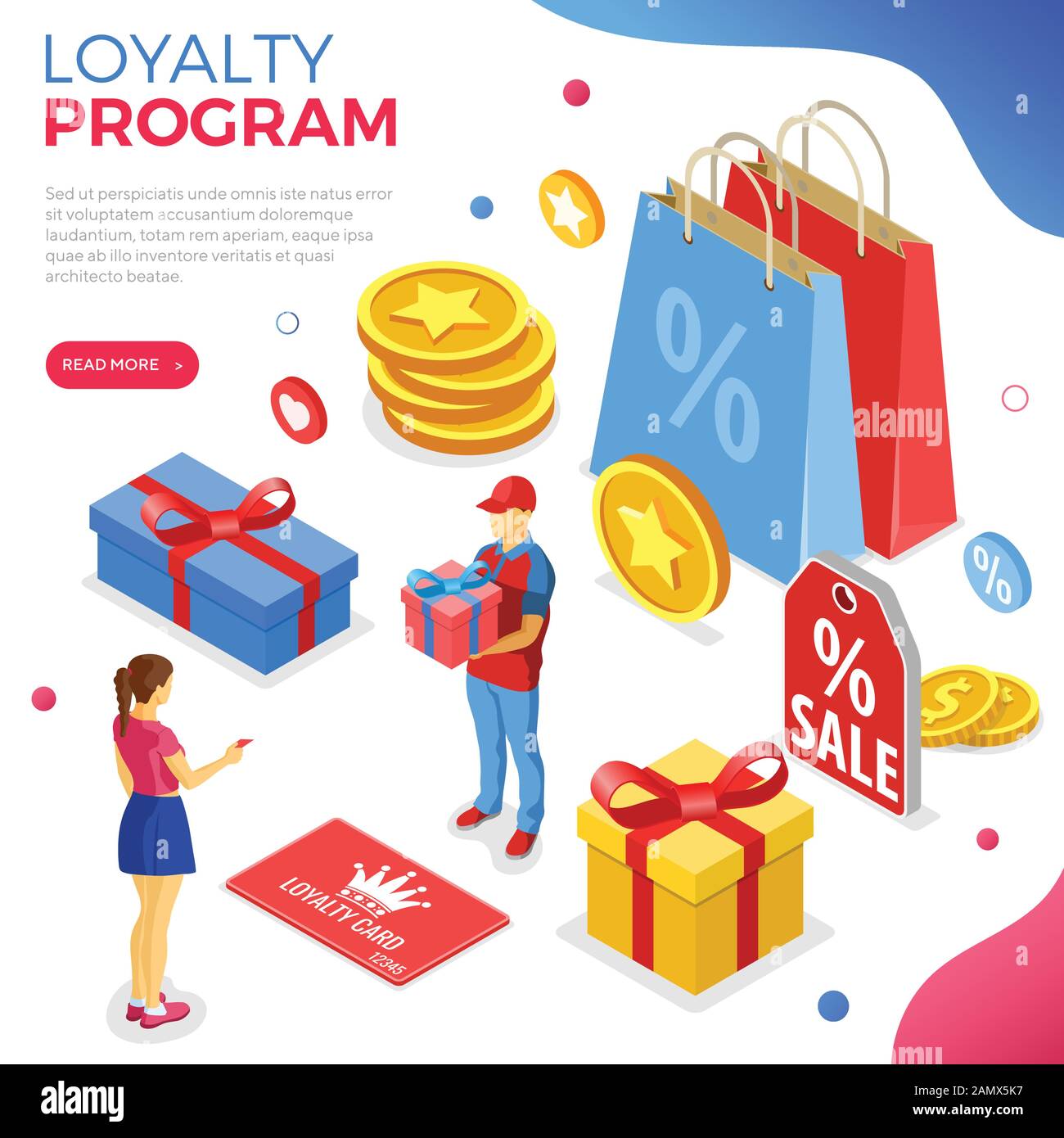 Customer Loyalty Programs Banner Stock Vector Image & Art - Alamy