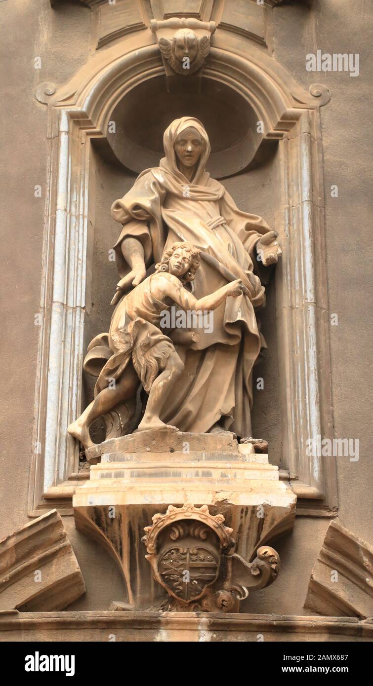 Statue of the Church of Saint Anne the Mercy / Chiesa di Sant'Anna la ...