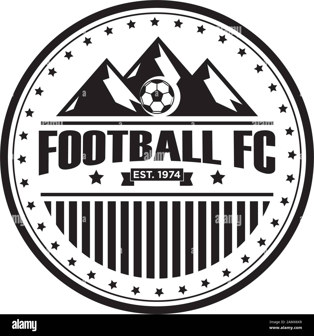 Soccer badge logo template football hi-res stock photography and images ...