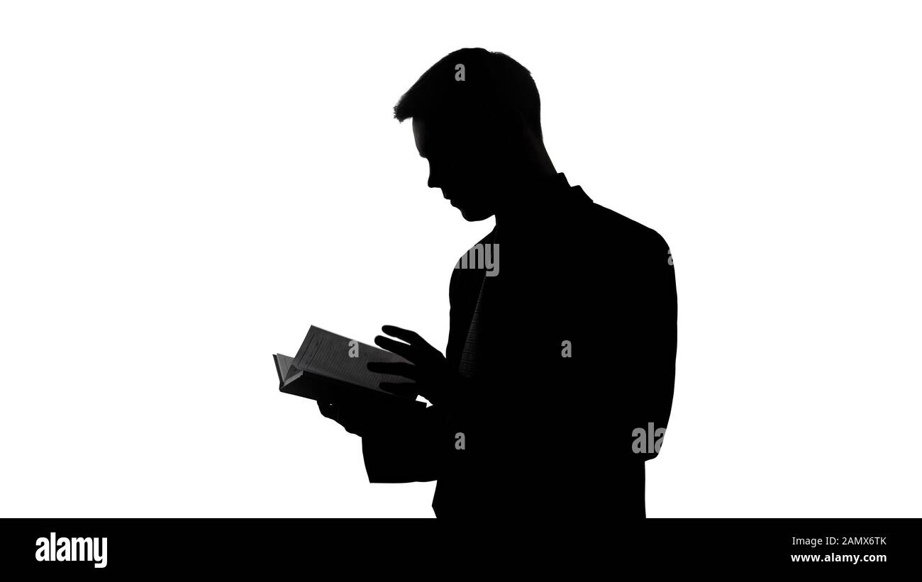 Man Writing Silhouette