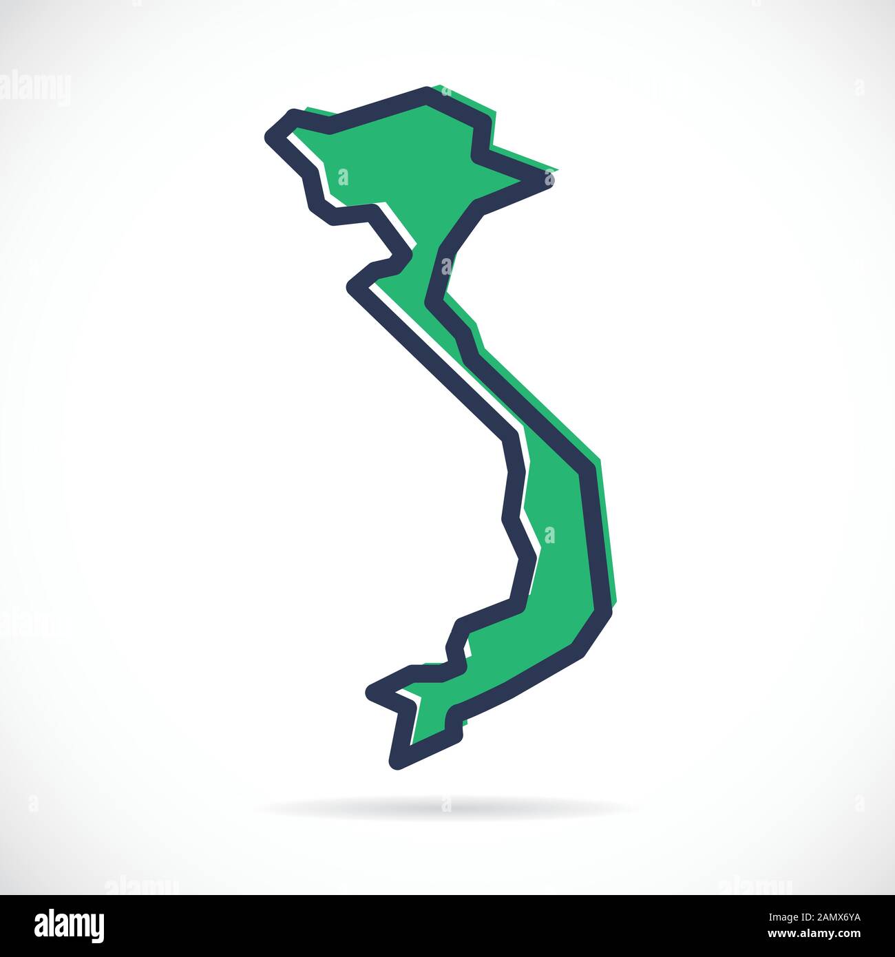 Map of vietnam hi-res stock photography and images - Alamy