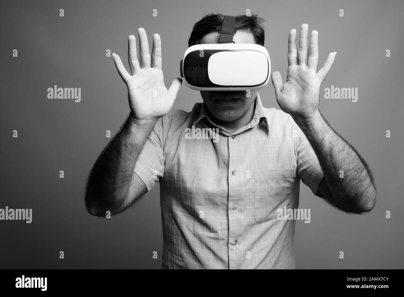 Vintage scared man hi-res stock photography and images - Alamy