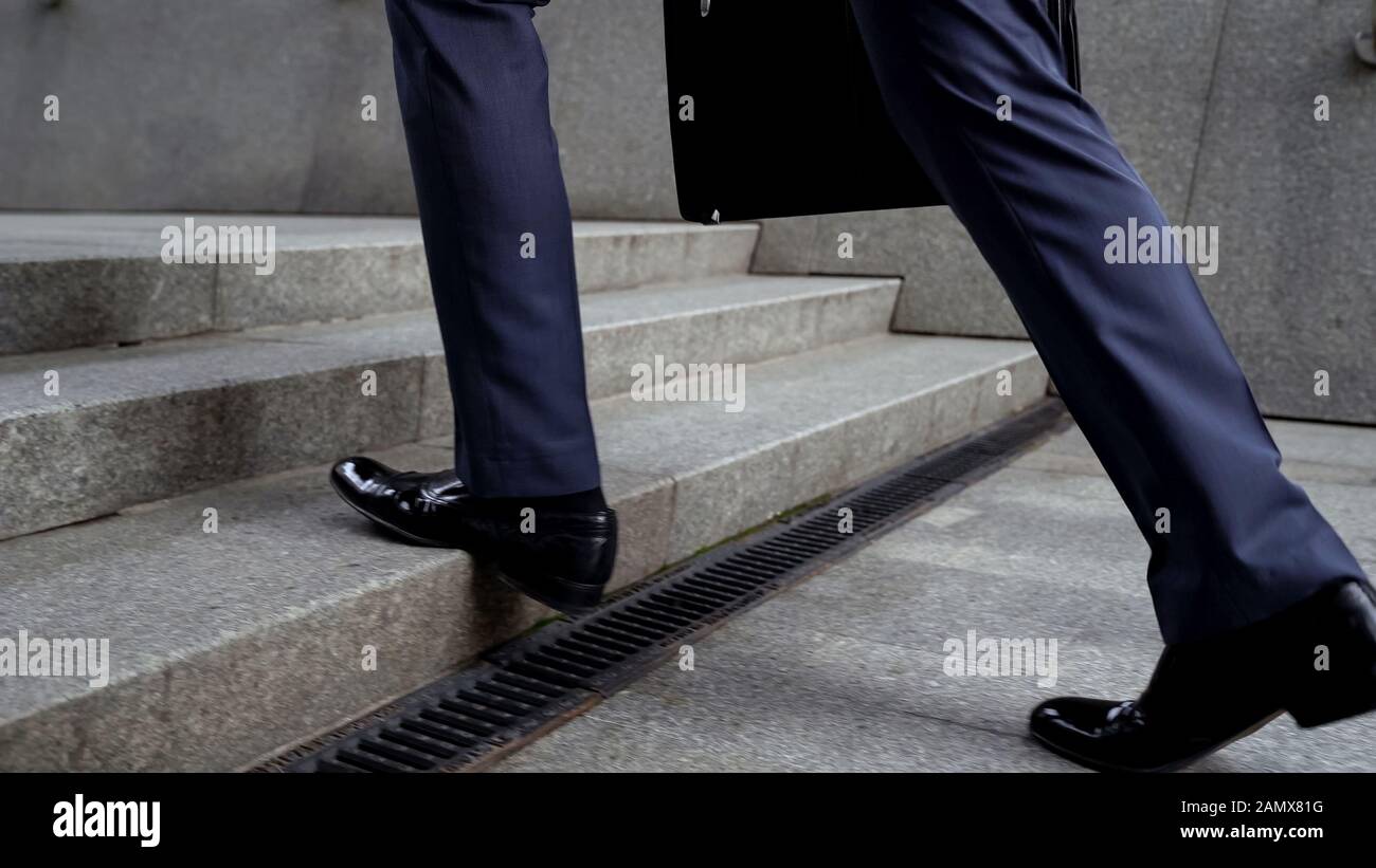 Career promotion concept stairs hi-res stock photography and images - Alamy