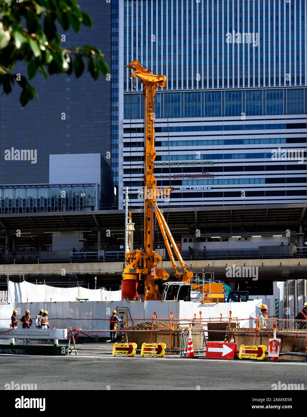 Construction site Japan Stock Photo - Alamy
