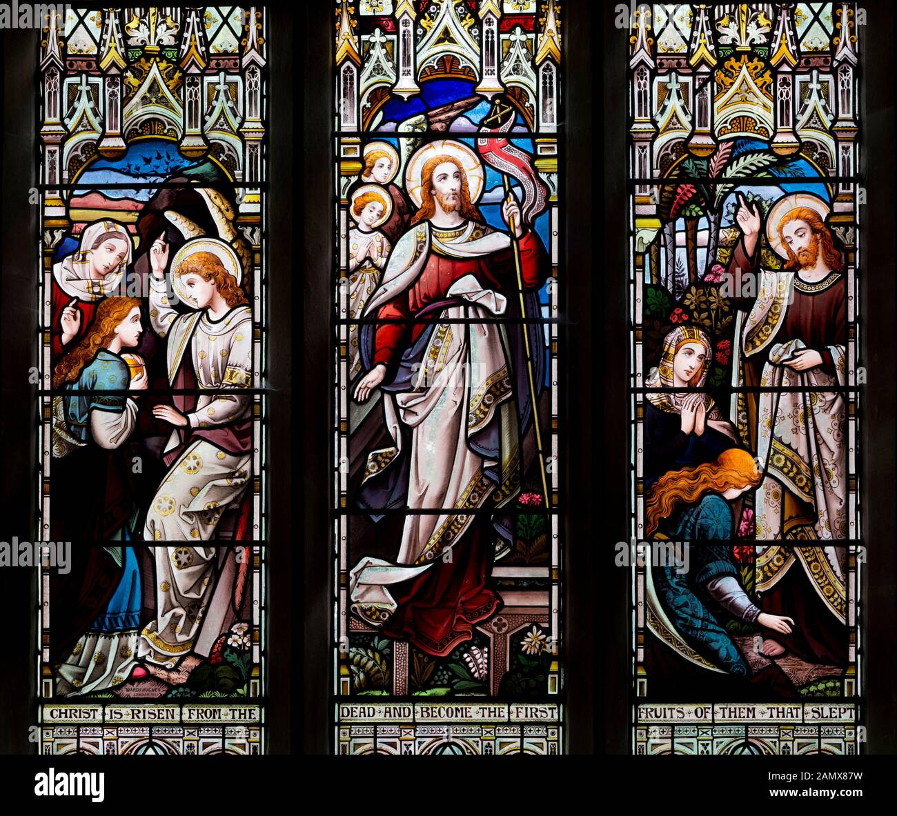 St nicholas stained glass window hi-res stock photography and images ...