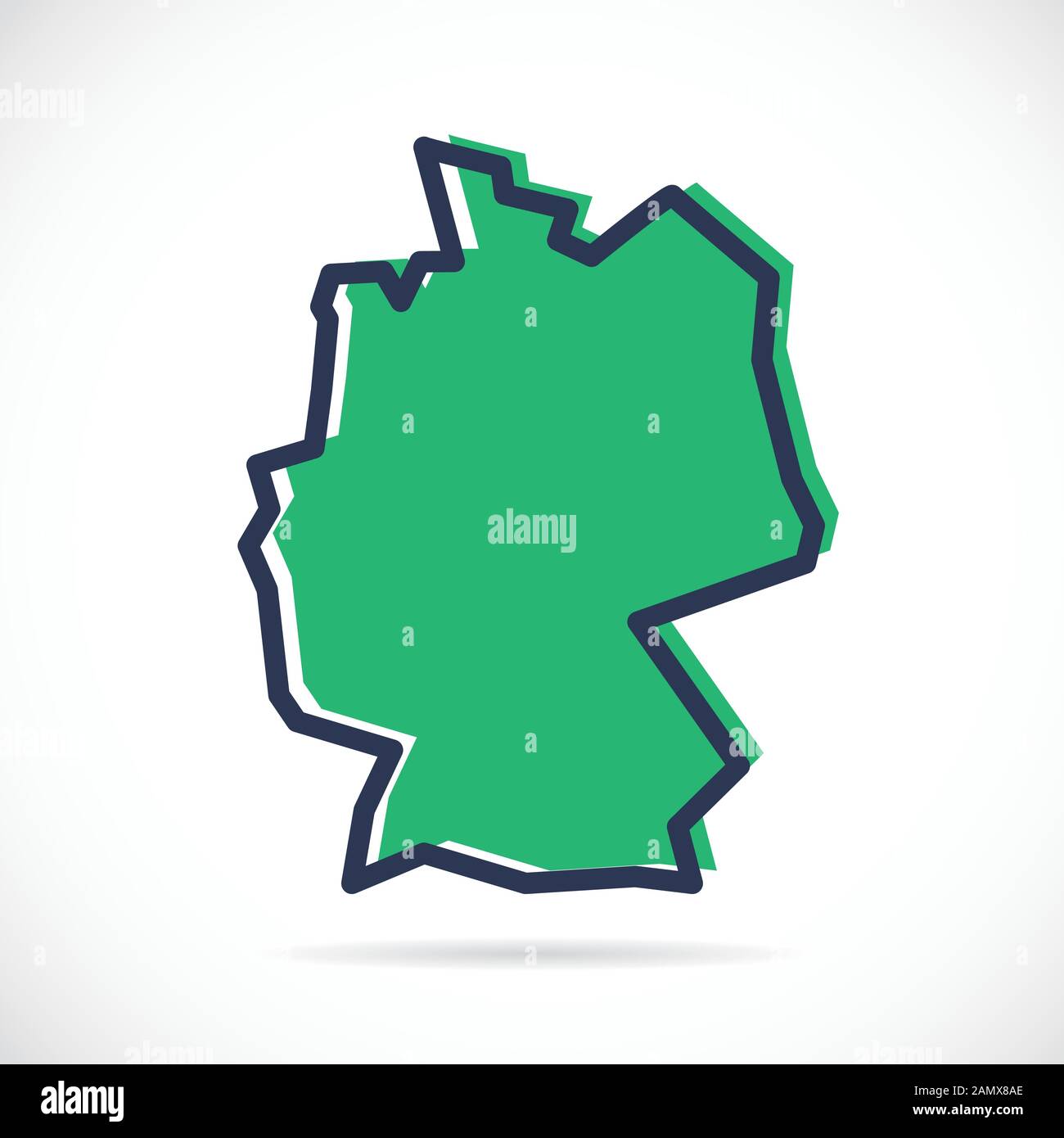 Boundary germany Stock Vector Images - Alamy