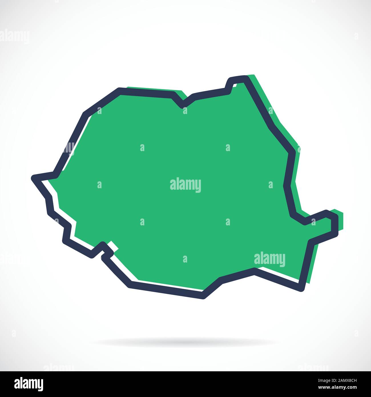 Map of romania hi-res stock photography and images - Alamy