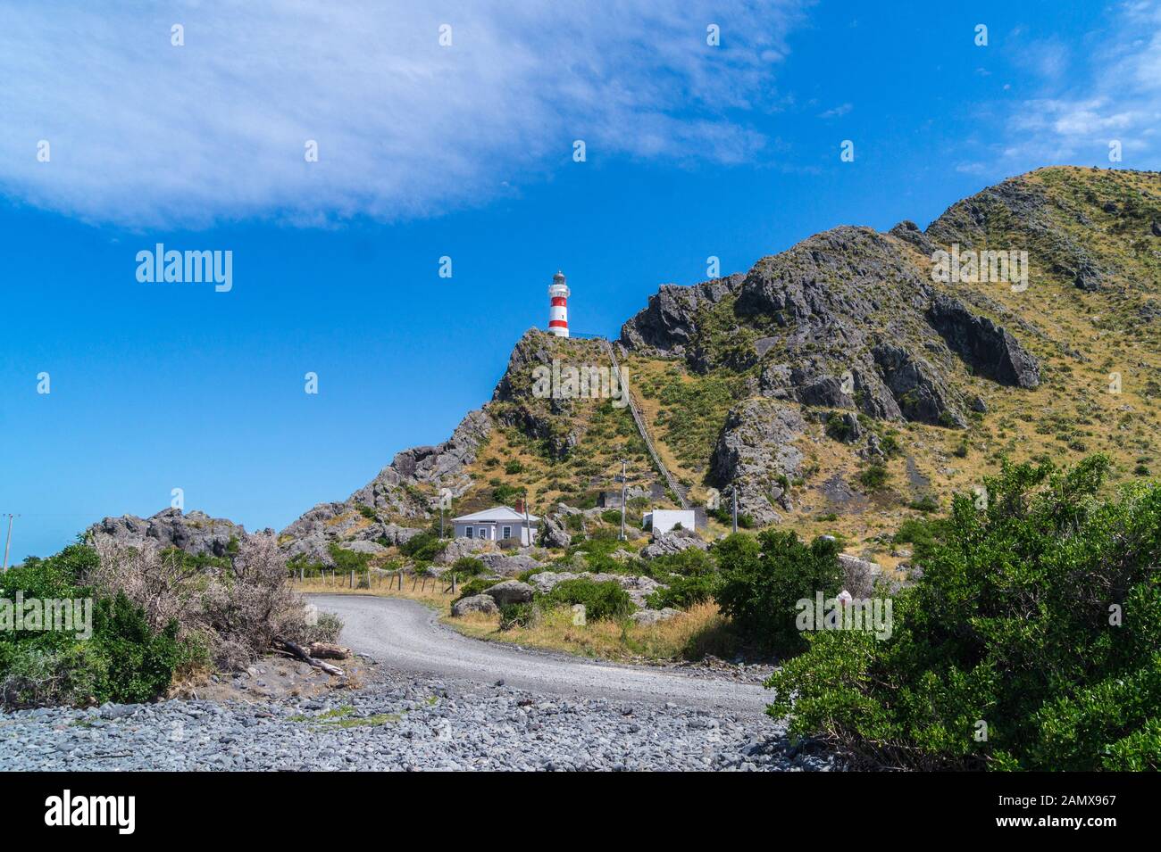Cape Palliser Lighthouse, 1897, Wairarapa, North Island, New Zealand ...