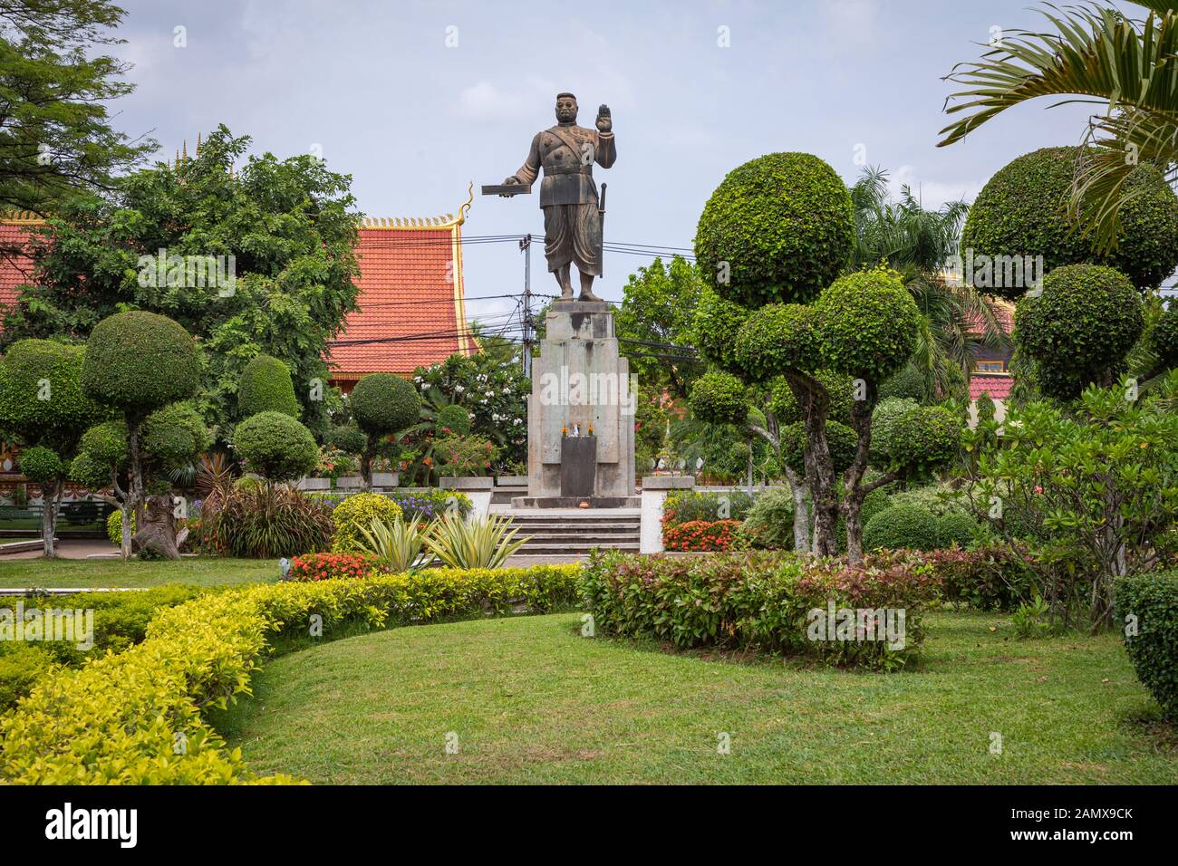 Monument in center of Vientiane, capital of Laos. Southeast Asia Stock ...