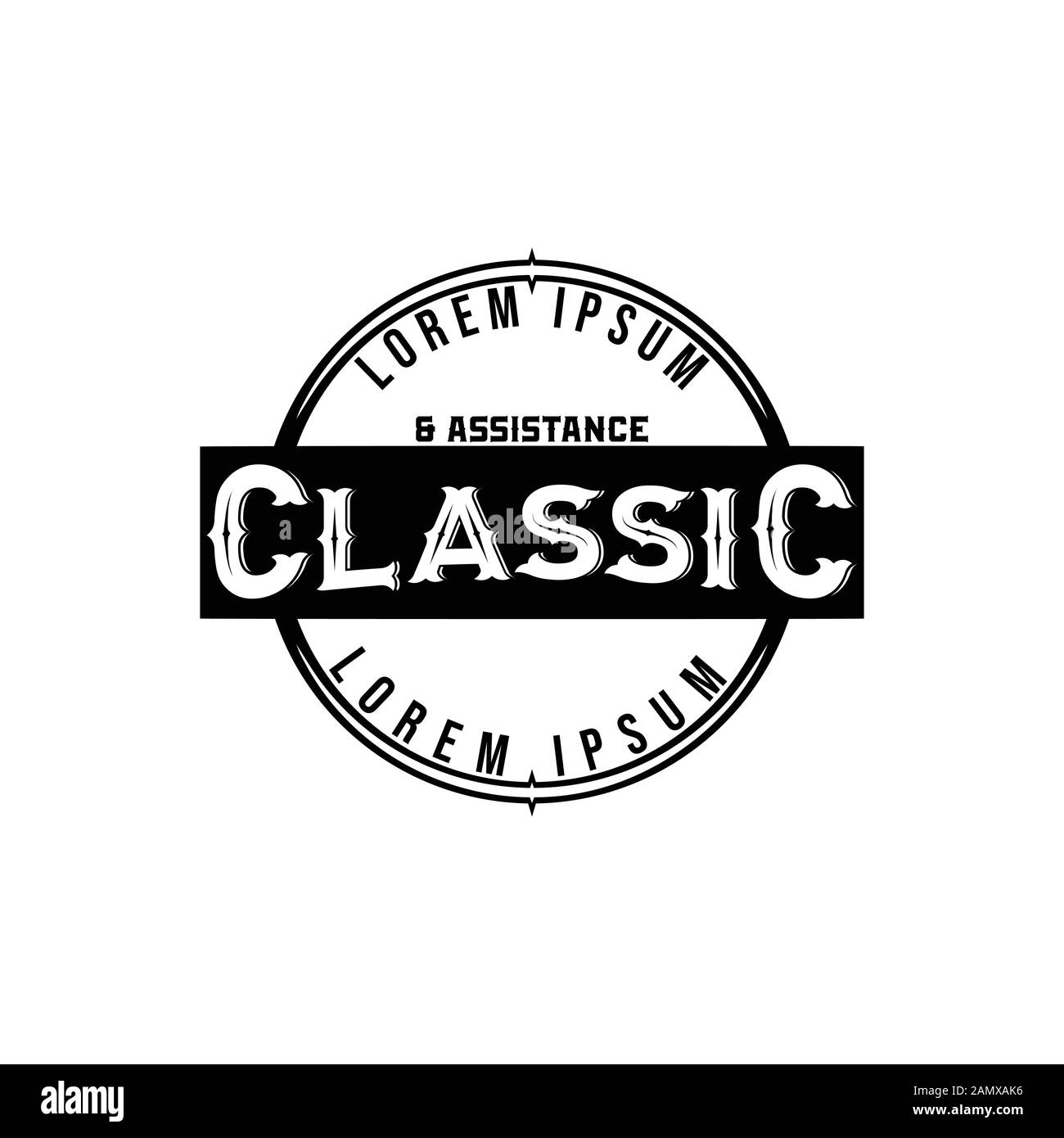 vintage classic badge logo Ideas. Inspiration logo design. Template ...