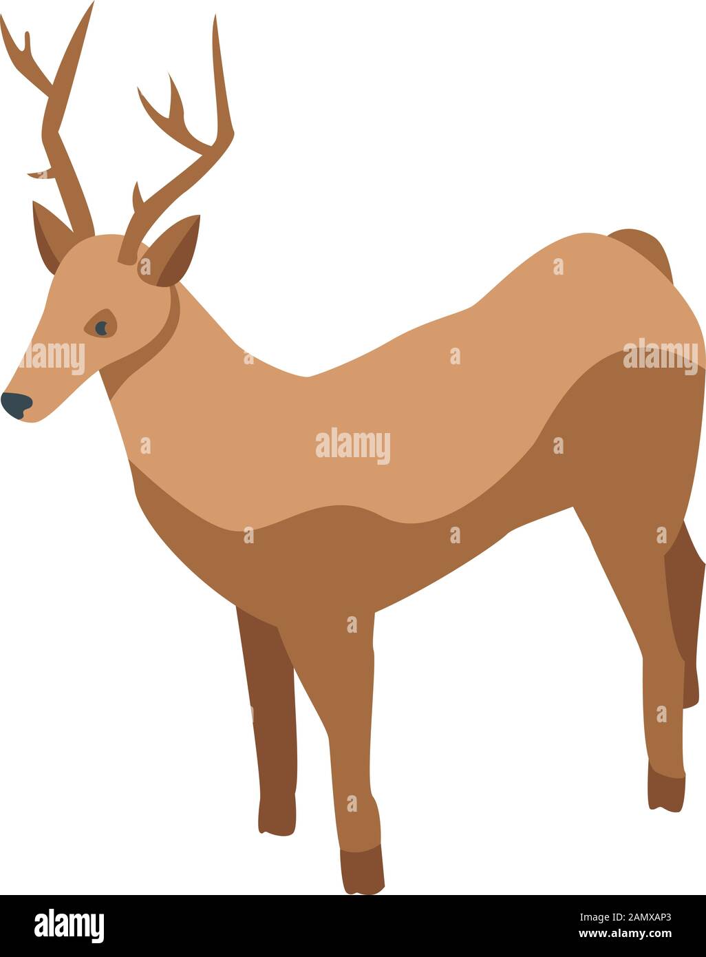 Hand shadow deer Stock Vector Images - Alamy