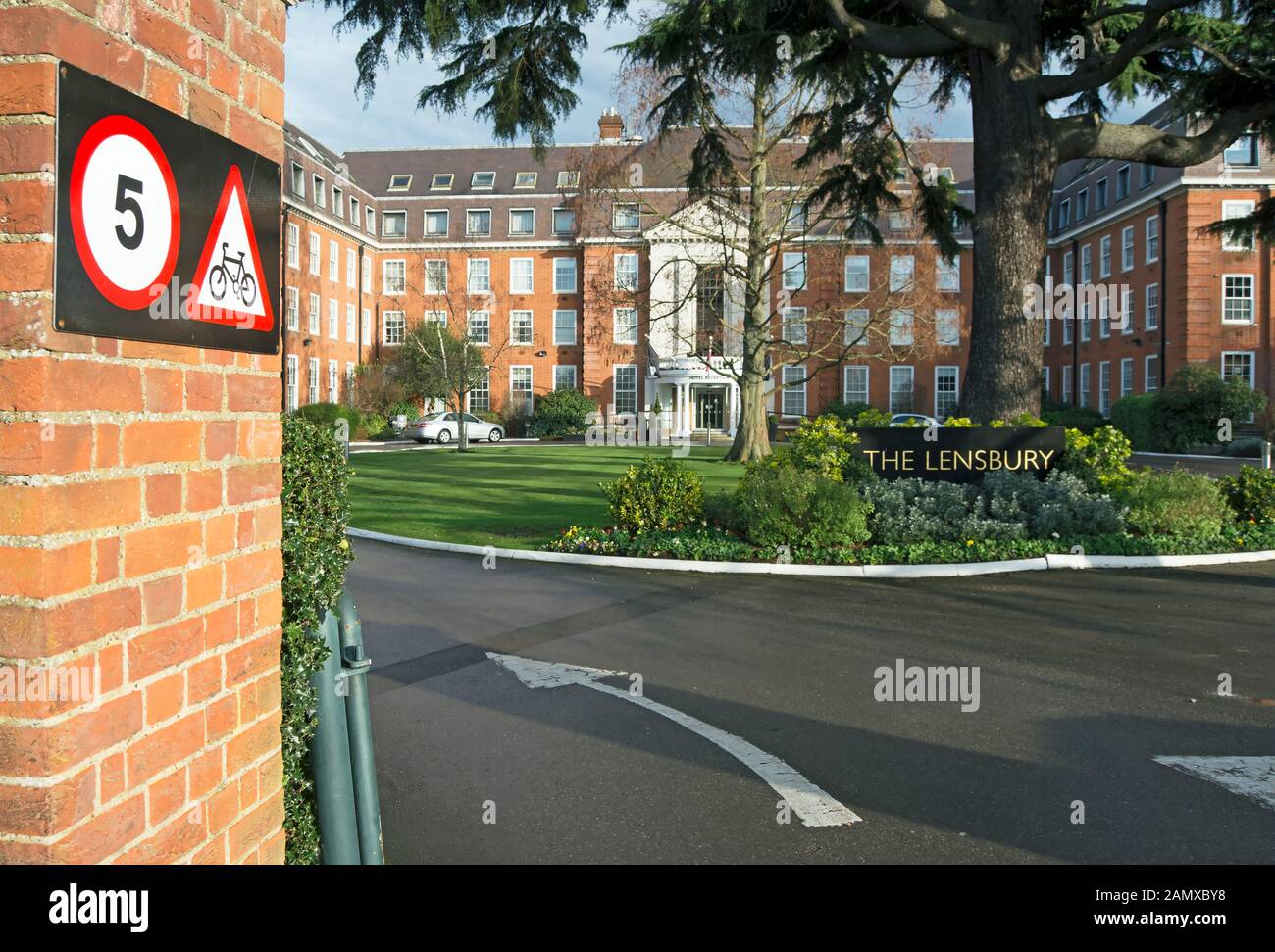 exterior of the lensbury, a hotel, spa, sports and conferece centre in ...