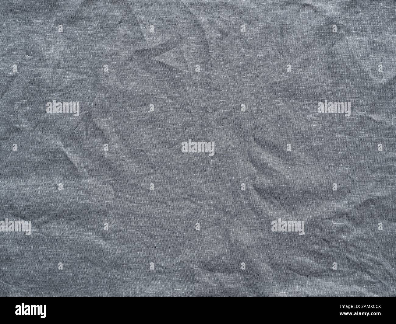 Gray linen texture as background. Gray linen crumpled tablecloth. Can ...
