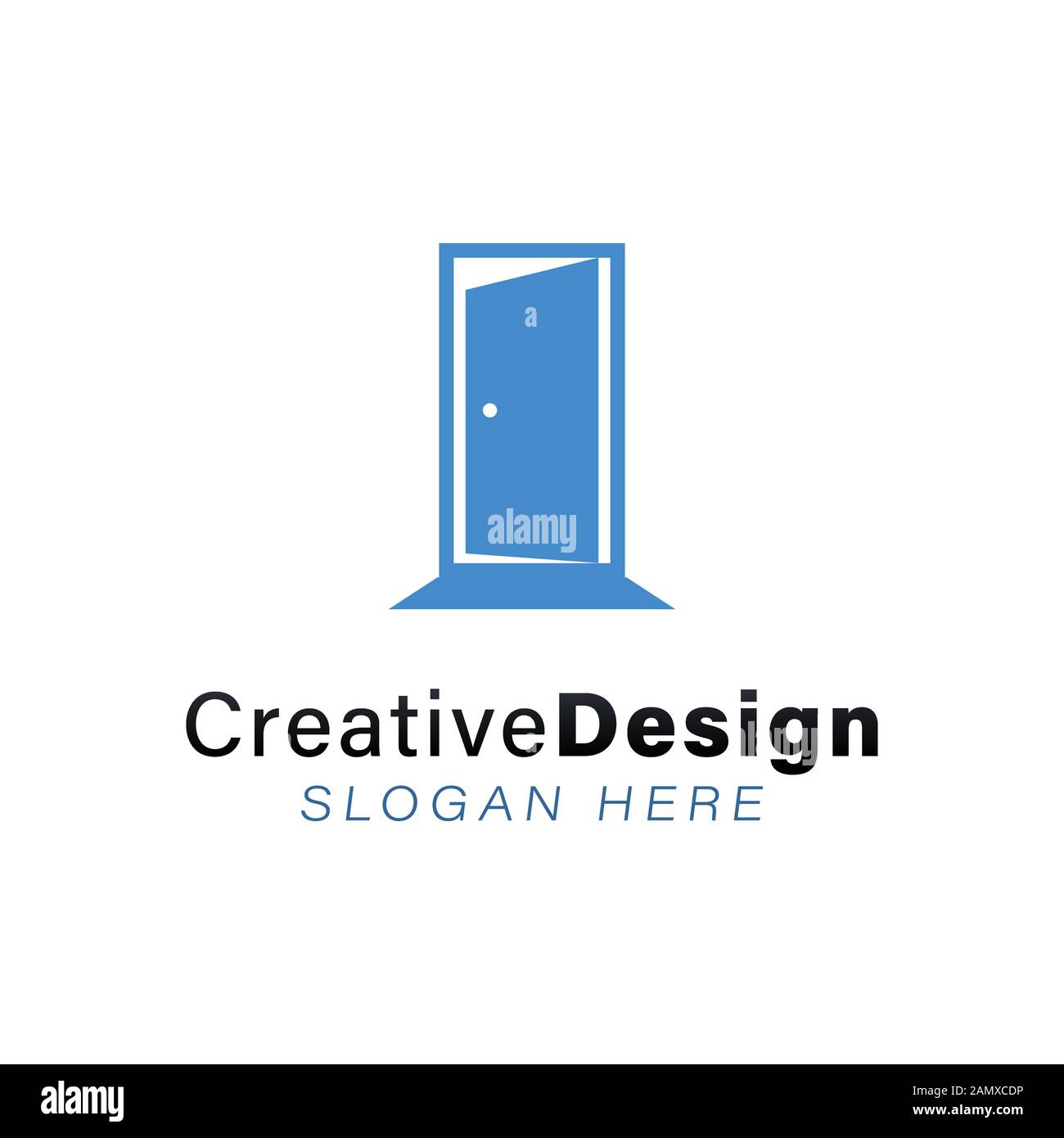 open door logo Ideas. Inspiration logo design. Template Vector ...