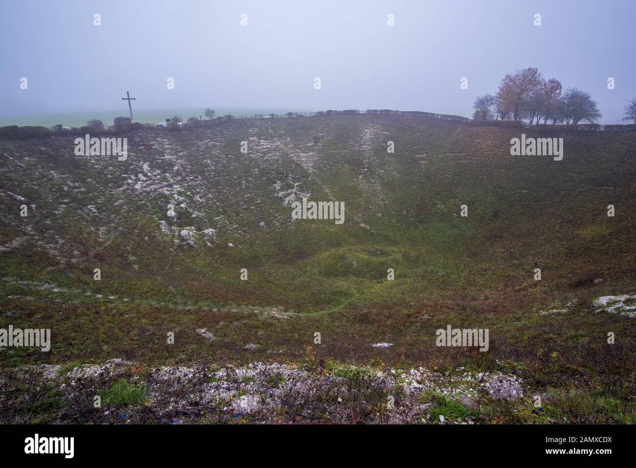 Lochnagar Crater, Somme 001 Stock Photo - Alamy