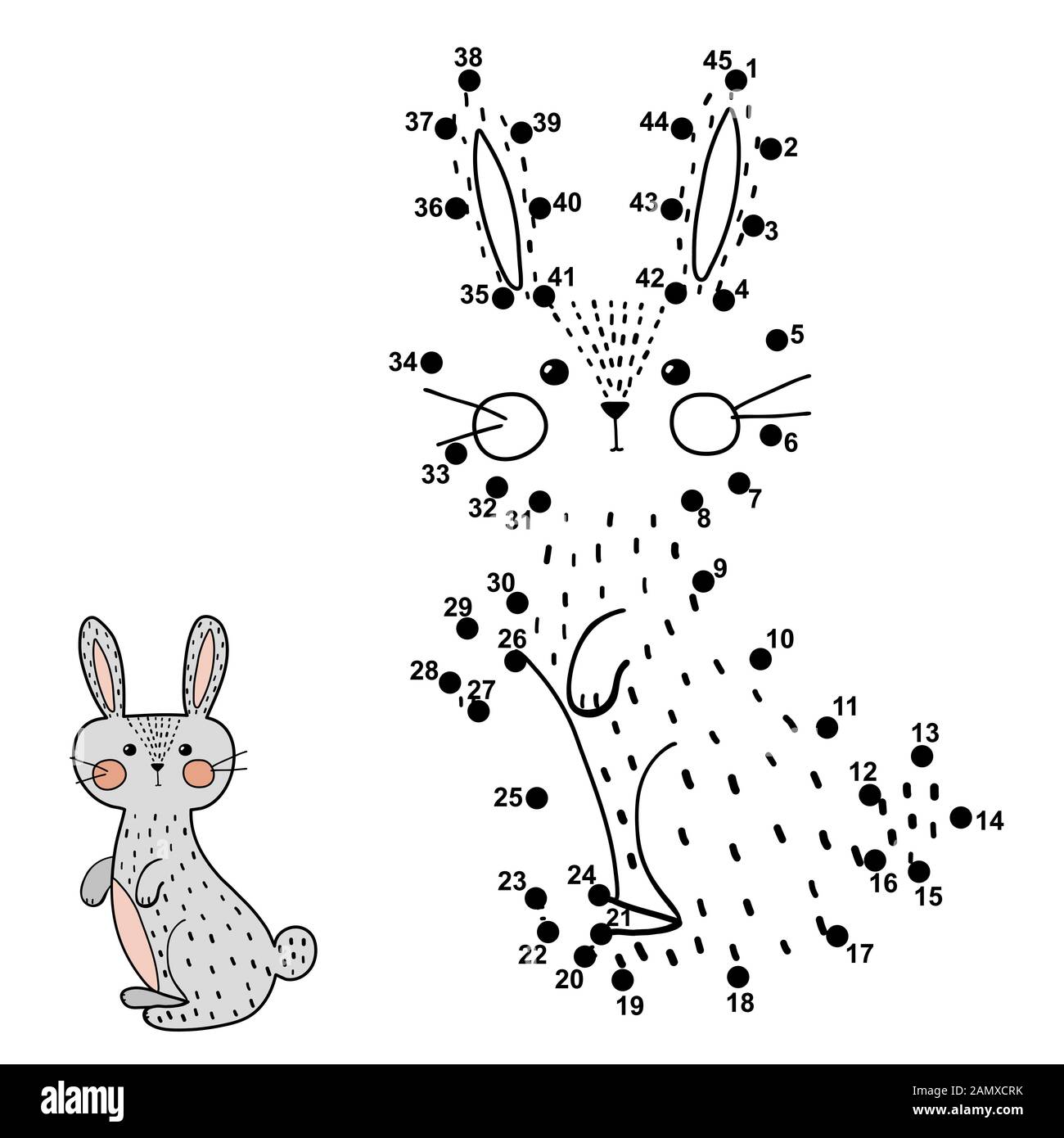 Rabbit and numbers hi-res stock photography and images - Alamy