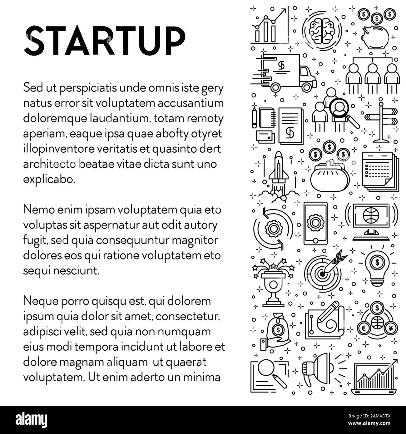 Profit project linear icon Stock Vector Images - Alamy