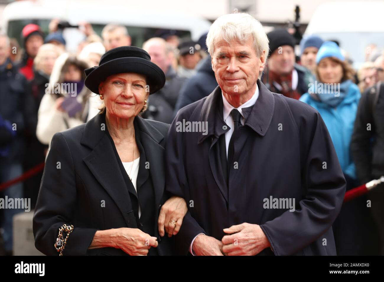 Michael Otto mit Frau Christl, Trauerfeier für Jan Fedder, St ...