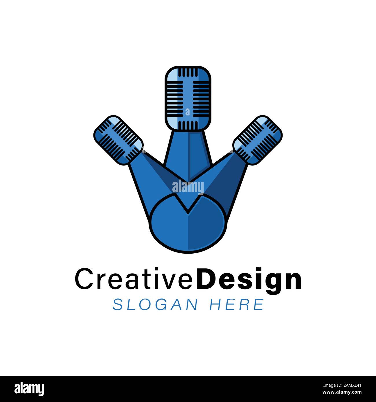 microphone. concert logo Ideas. Inspiration logo design. Template ...