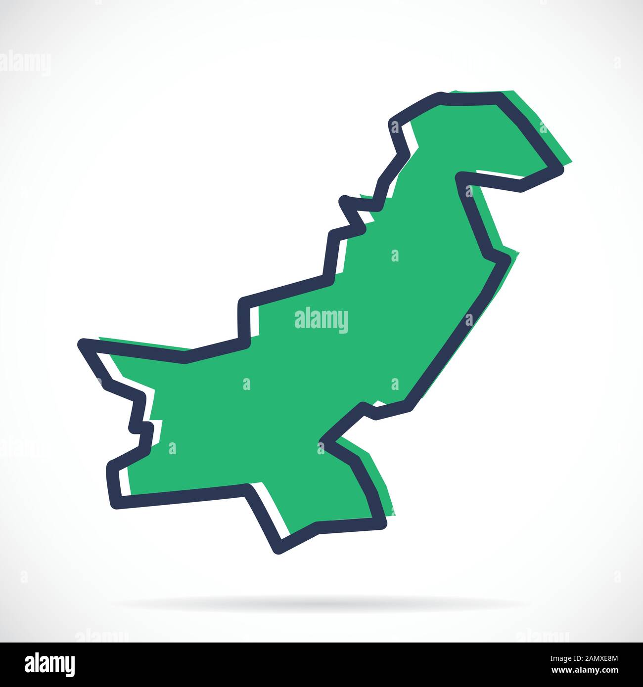 Map of pakistan hi-res stock photography and images - Alamy