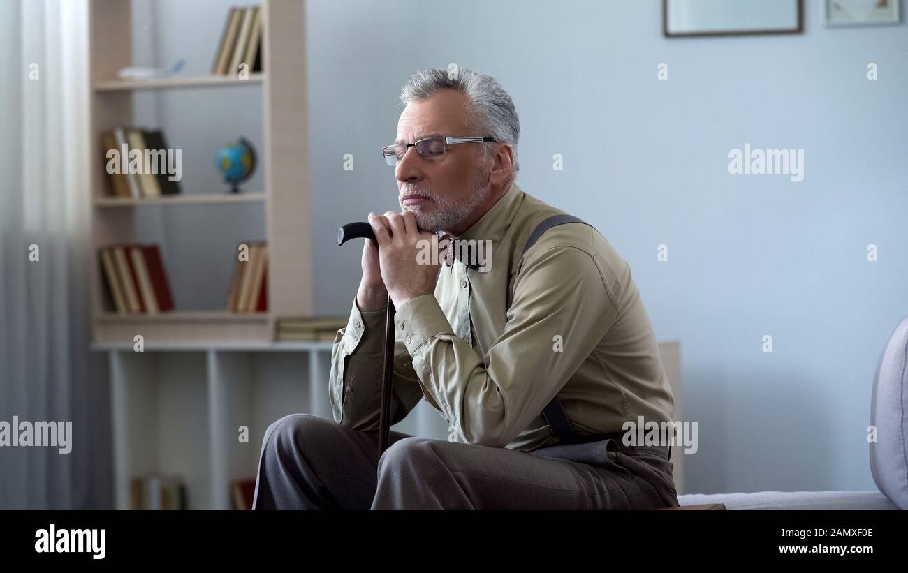 Old man taking nap on hi-res stock photography and images - Alamy
