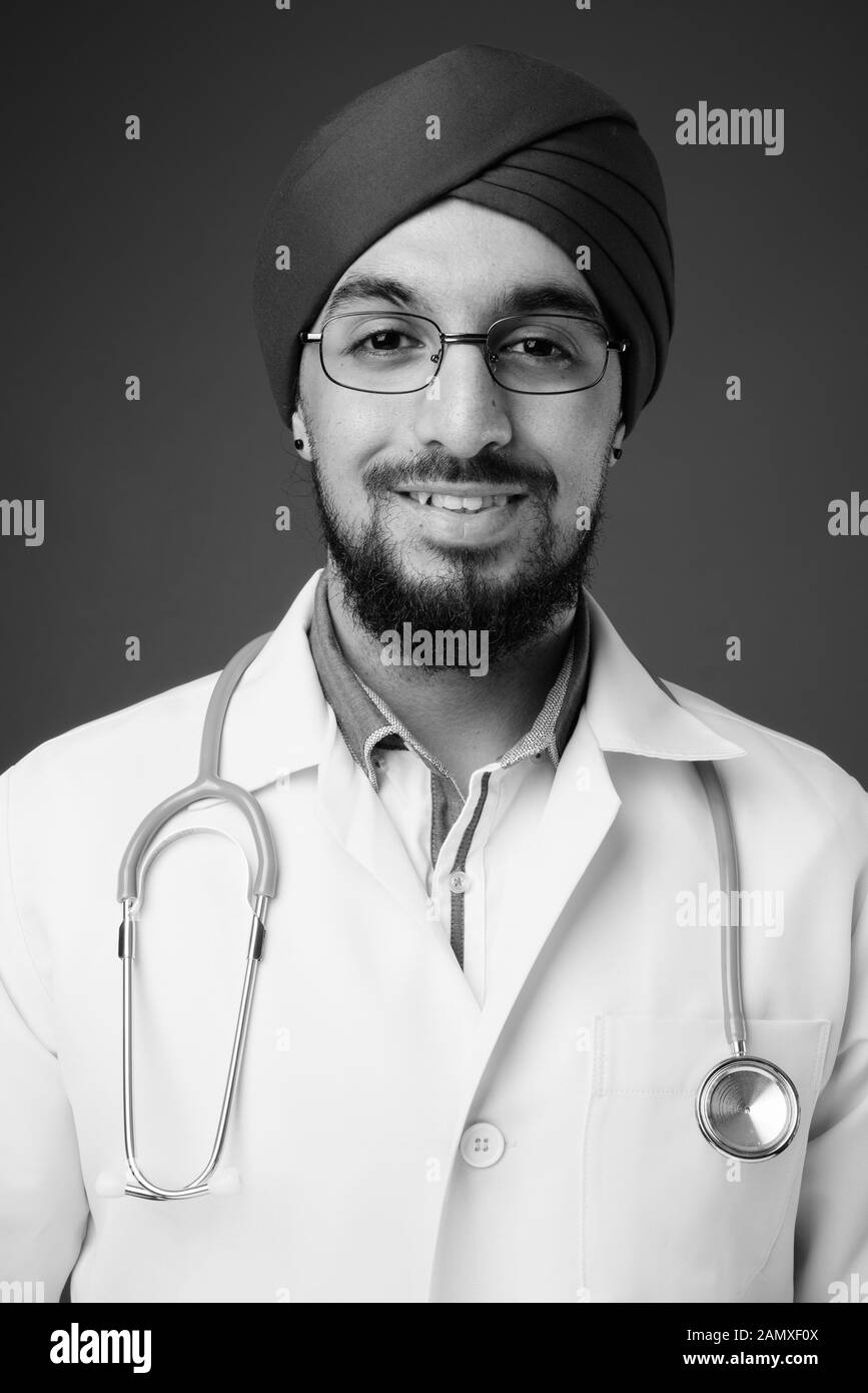 South indian doctor smiling Black and White Stock Photos & Images - Alamy