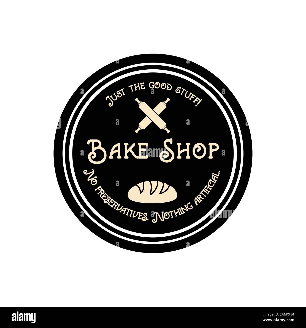 vintage bake shop. crossed wood rolling pin logo Ideas. Inspiration ...
