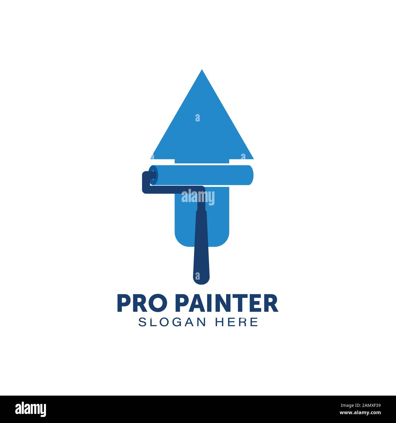 roll painter and up arrow logo Ideas. Inspiration logo design. Template ...