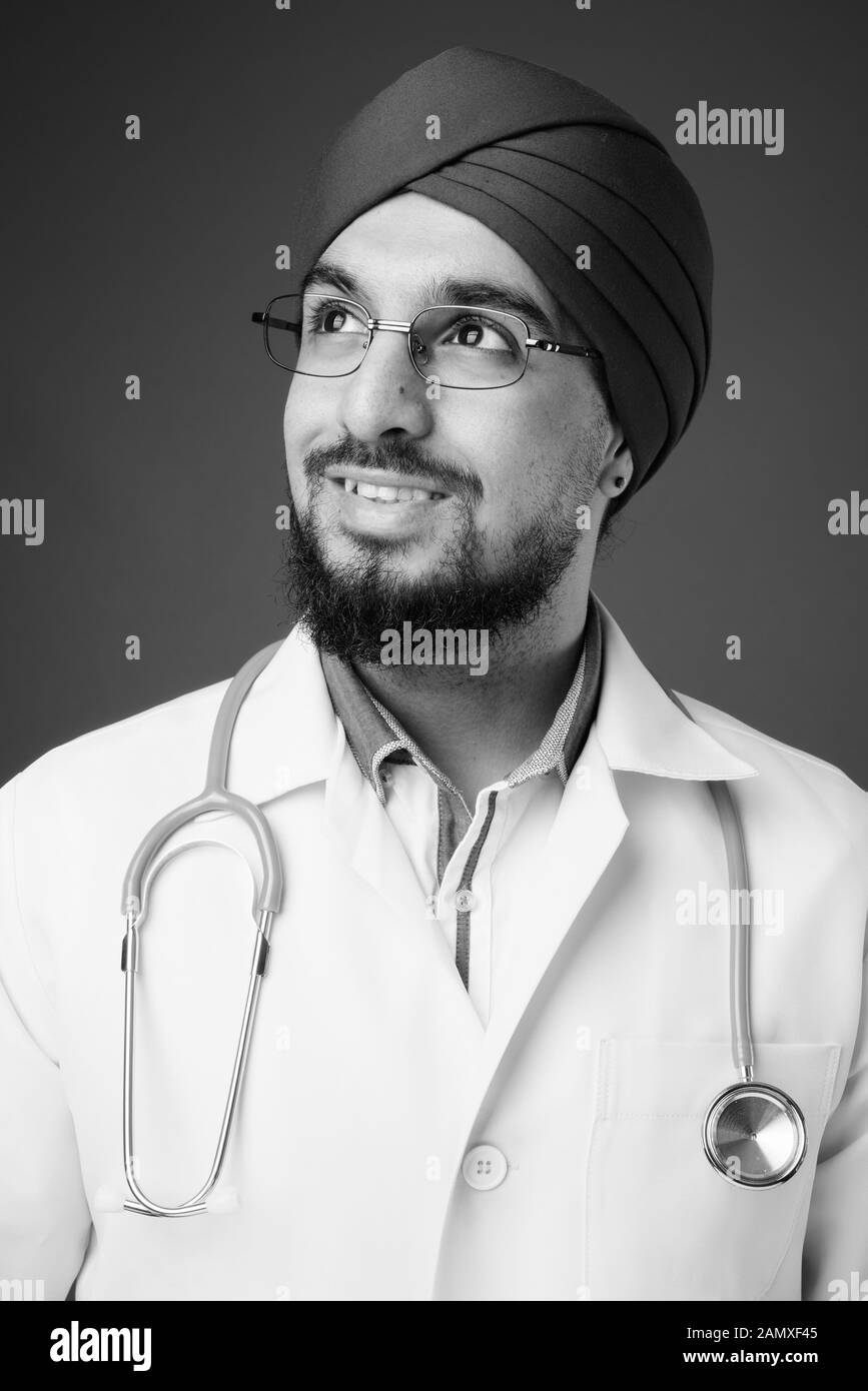 South indian doctor smiling Black and White Stock Photos & Images - Alamy
