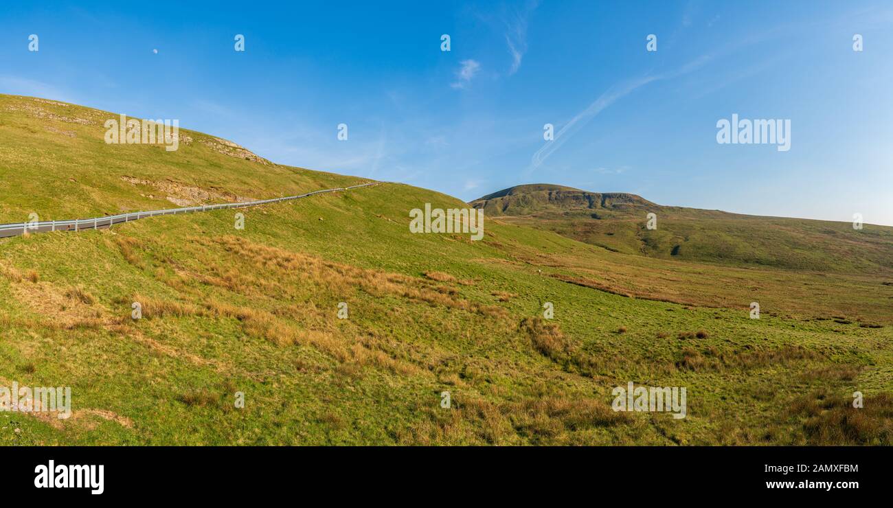 Cumbrian landscape seen from the B6270 road between Birkdale and Nateby ...