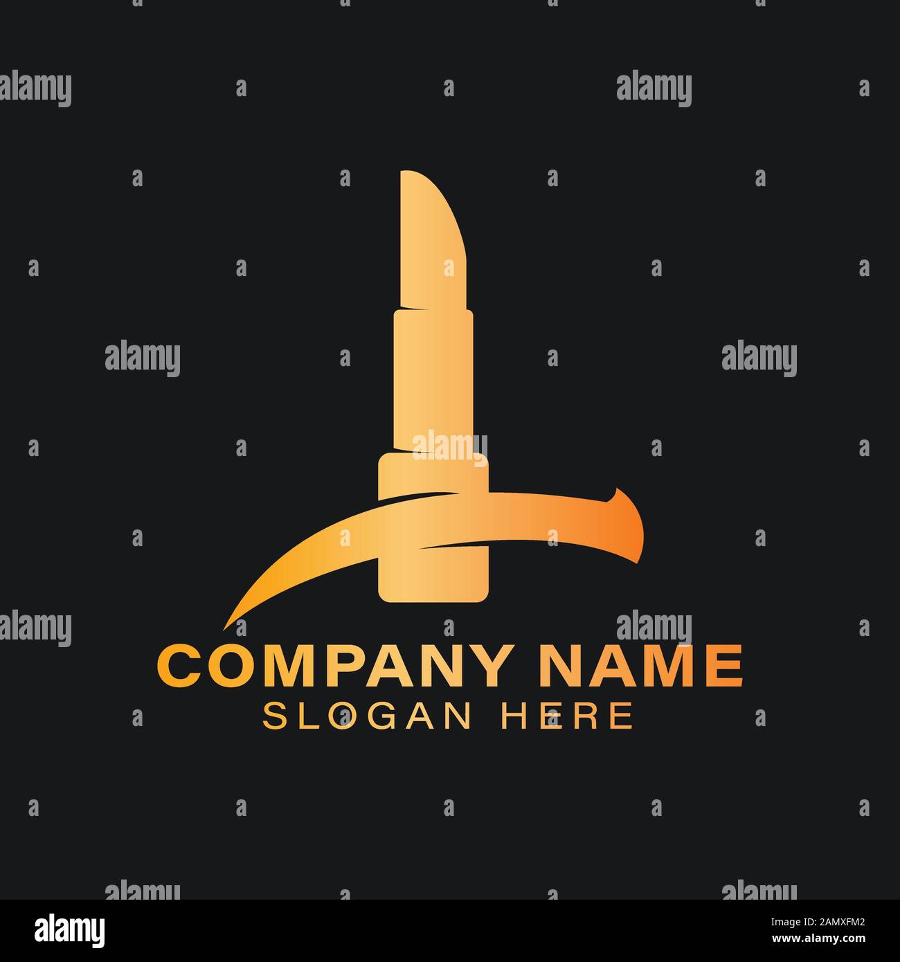 Lipstick Logo Design