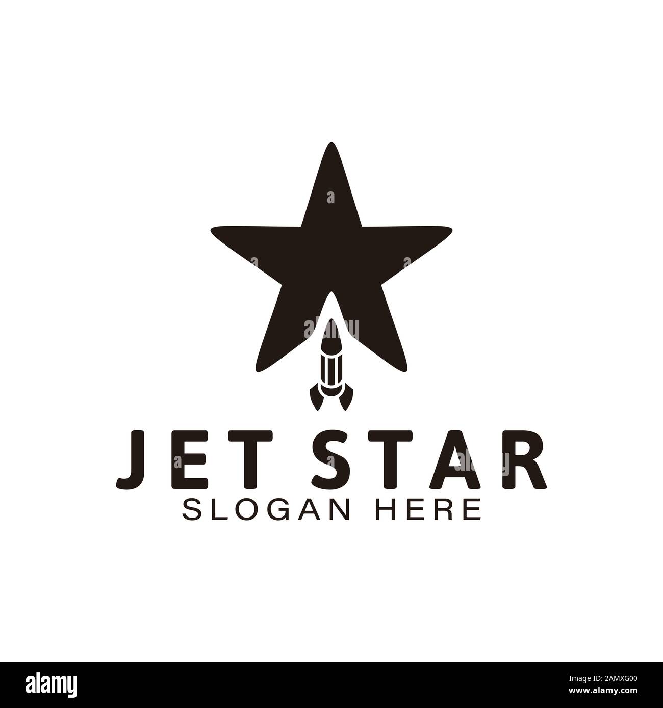 jet star, rocket logo Ideas. Inspiration logo design. Template Vector ...