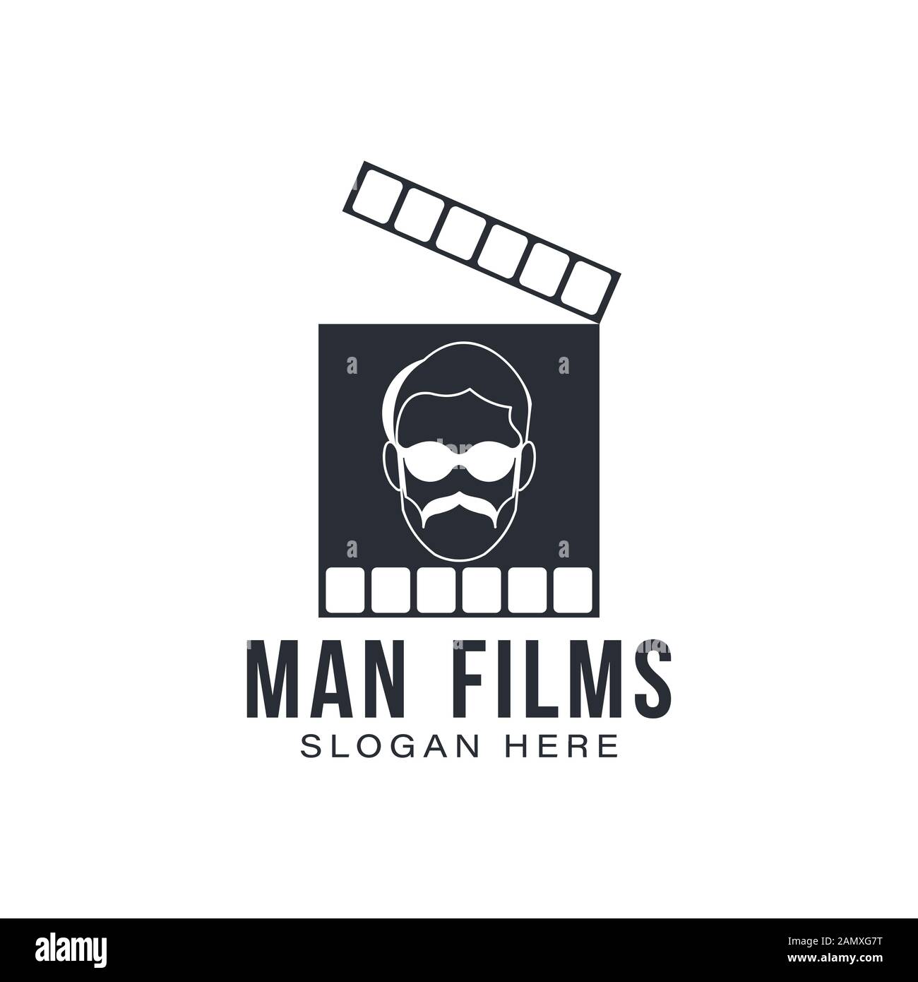 man films director logo Ideas. Inspiration logo design. Template Vector ...