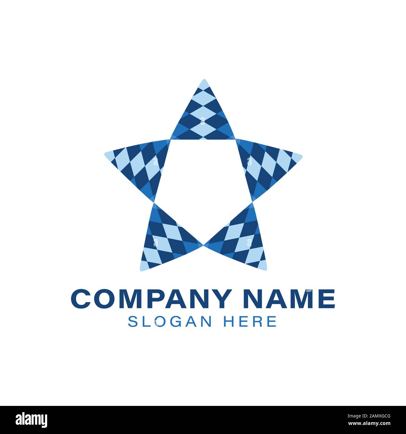 geometric blue star logo Ideas. Inspiration logo design. Template ...