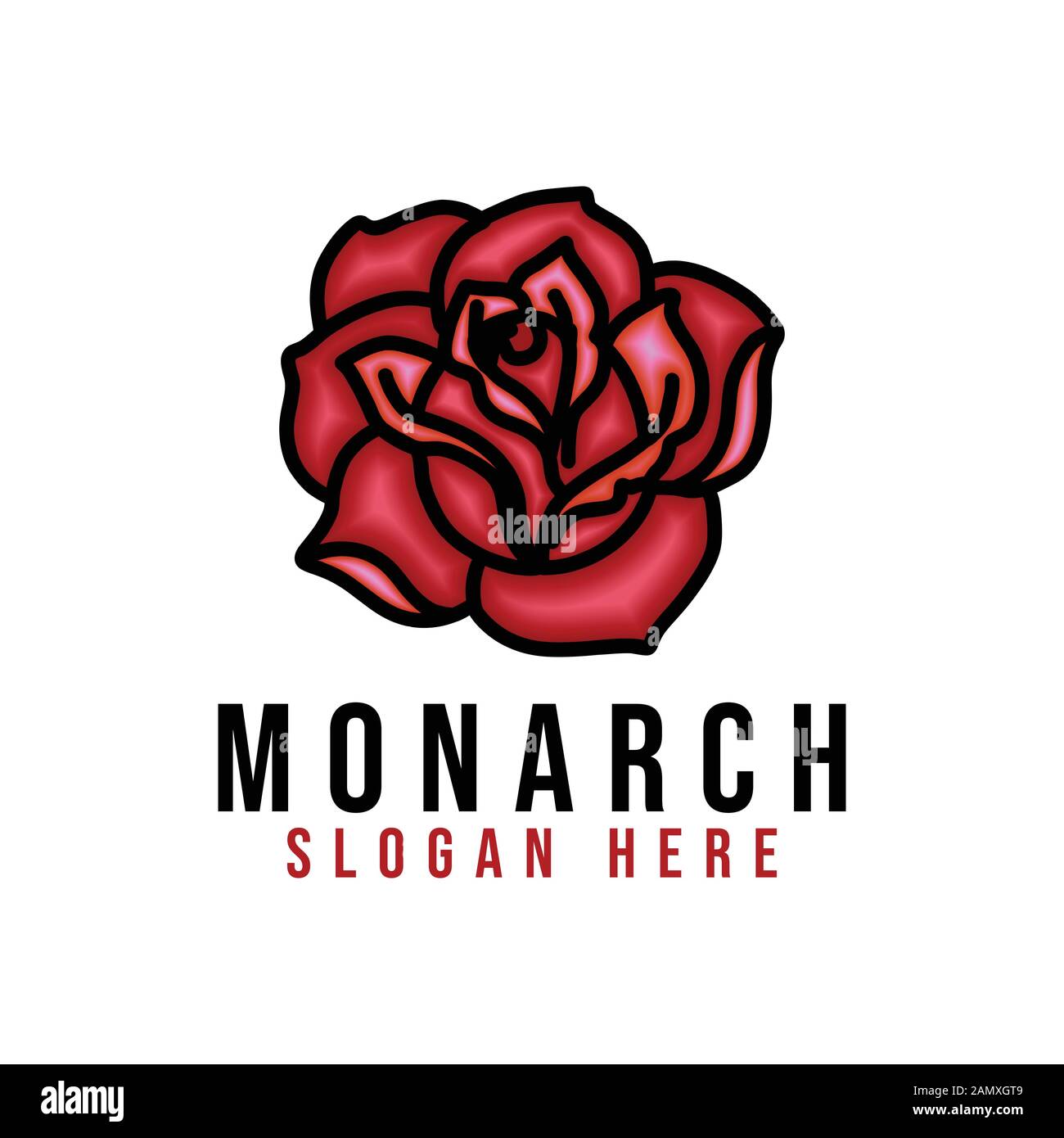 rose flower logo Ideas. Inspiration logo design. Template Vector ...