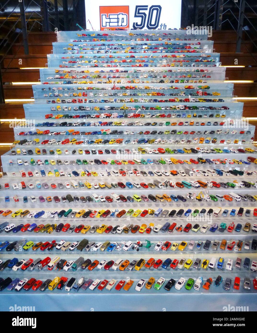 A thousand of the Tomica die-cast car models ever sold by Japan's Tomy ...