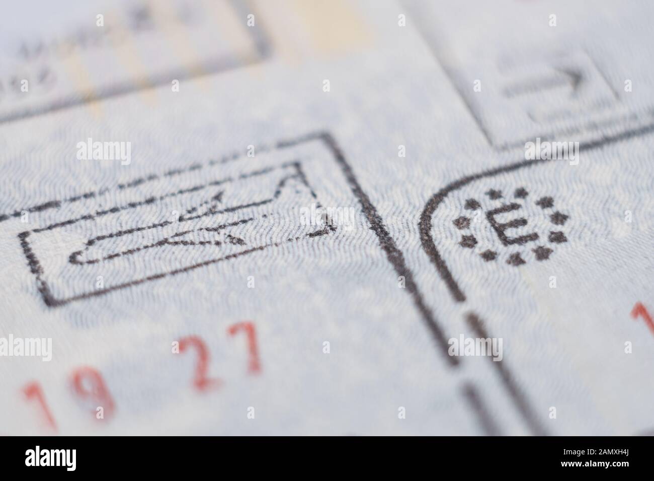 Spain Passport Stamp High Resolution Stock Photography and Images - Alamy
