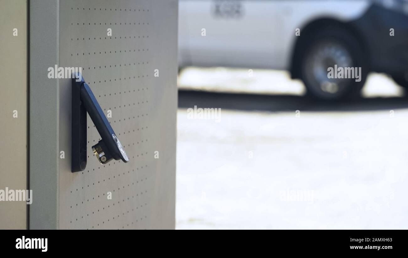 ATM lock broken, robbery attempt, stealing cash from bank account ...