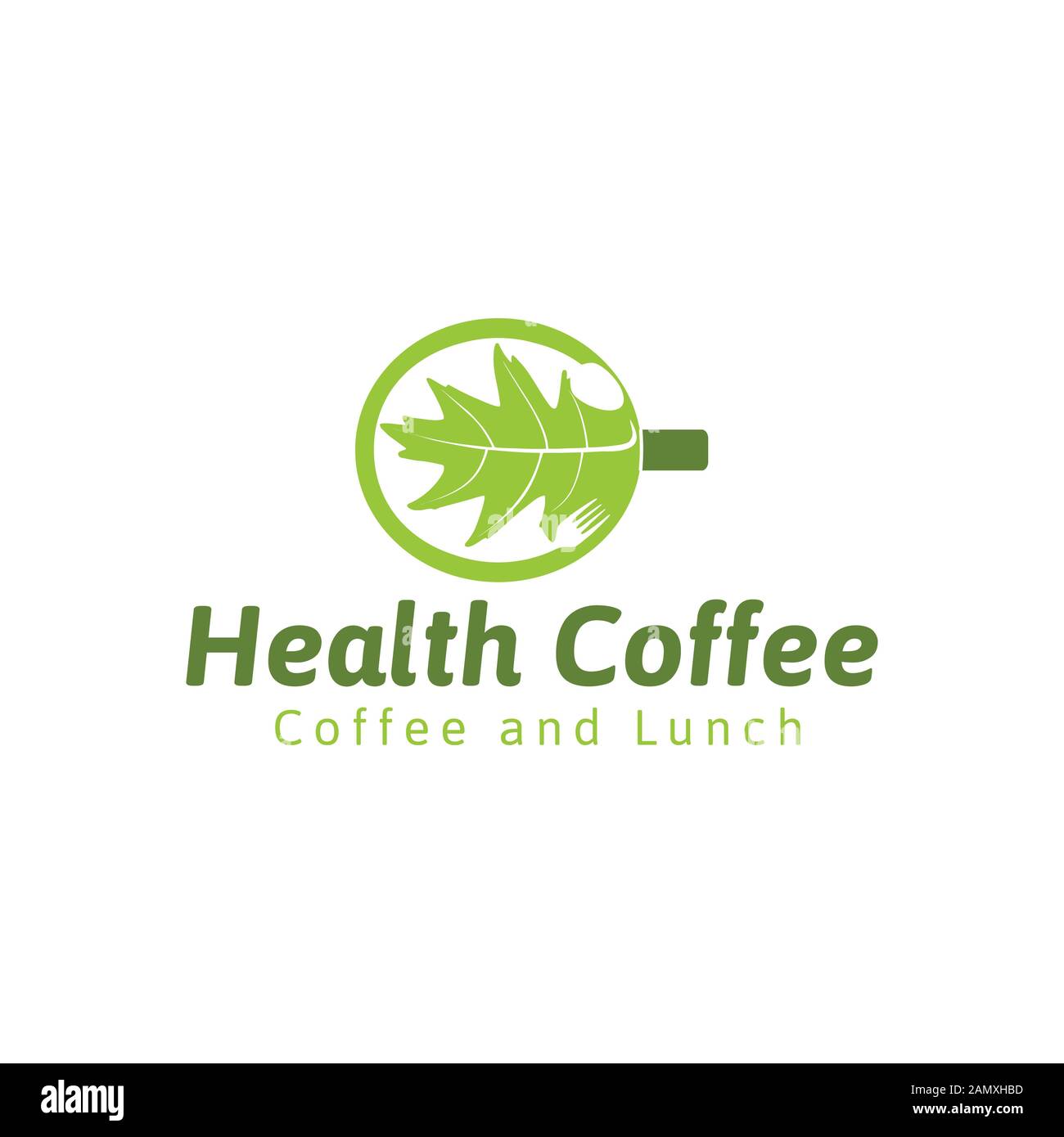 healthy coffee logo Ideas. Inspiration logo design. Template Vector ...
