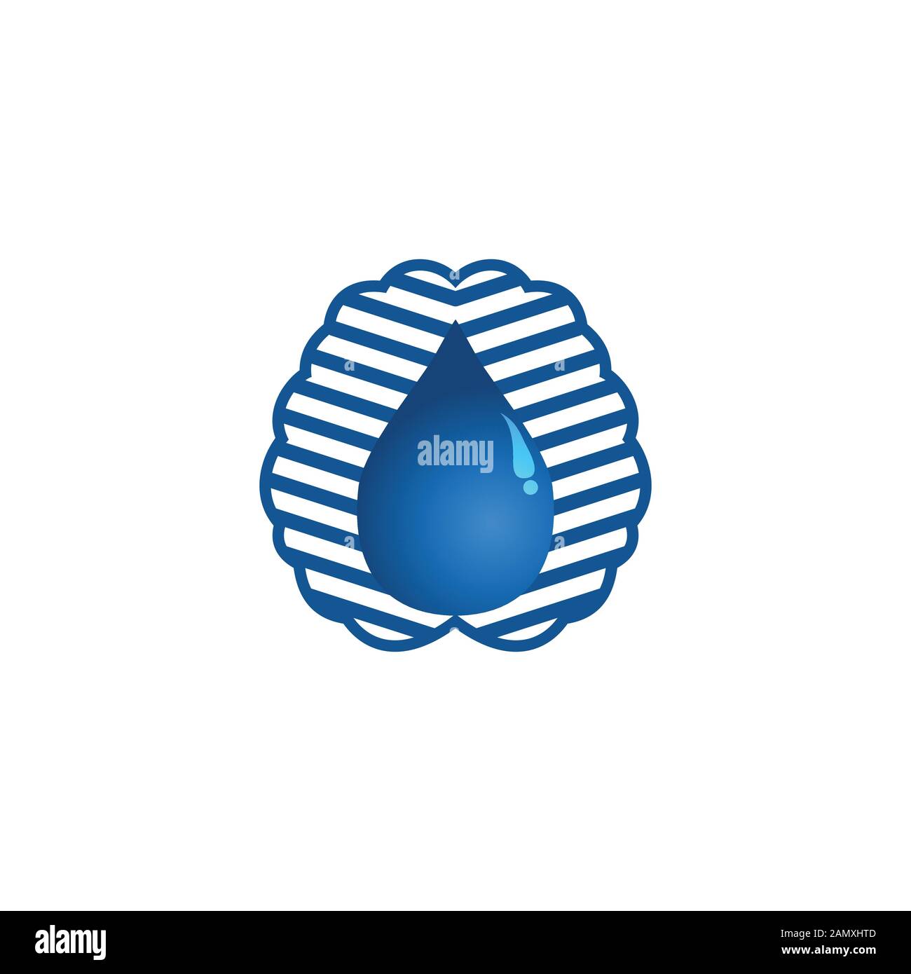brain and water drop logo Ideas. Inspiration logo design. Template ...